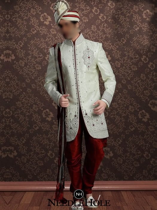 Pakistani men's sherwani and sherwani suits by amir adnan
